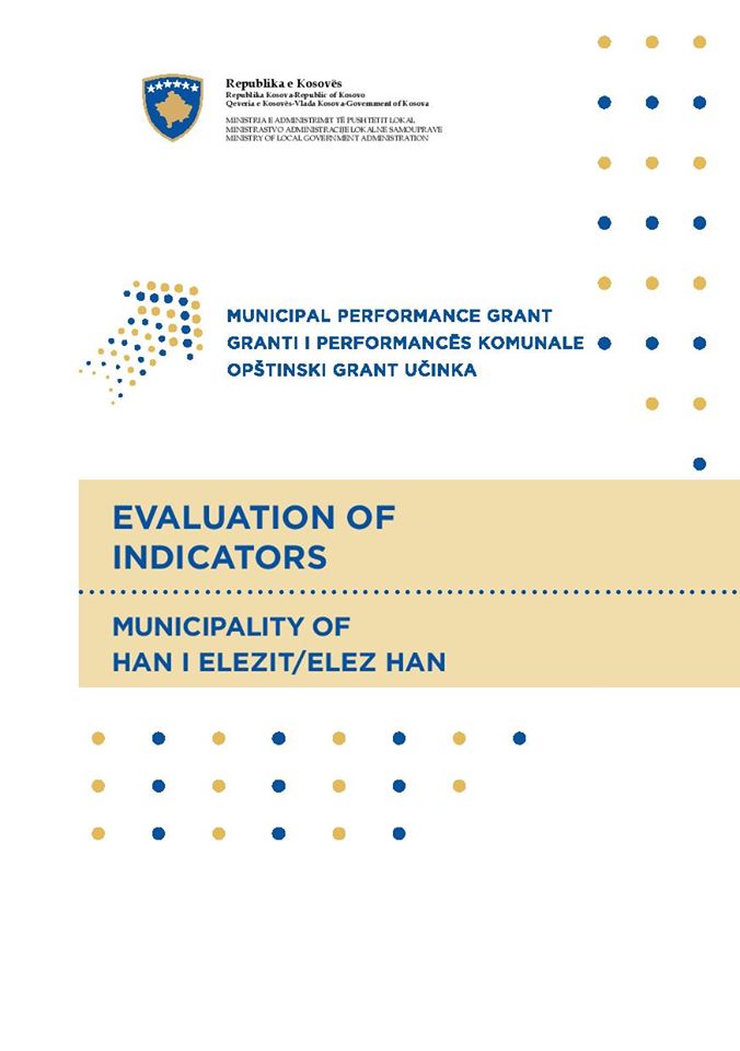 » MUNICIPAL PERFORMANCE GRANT EVALUATION OF INDICATORS MUNICIPALITY OF ...