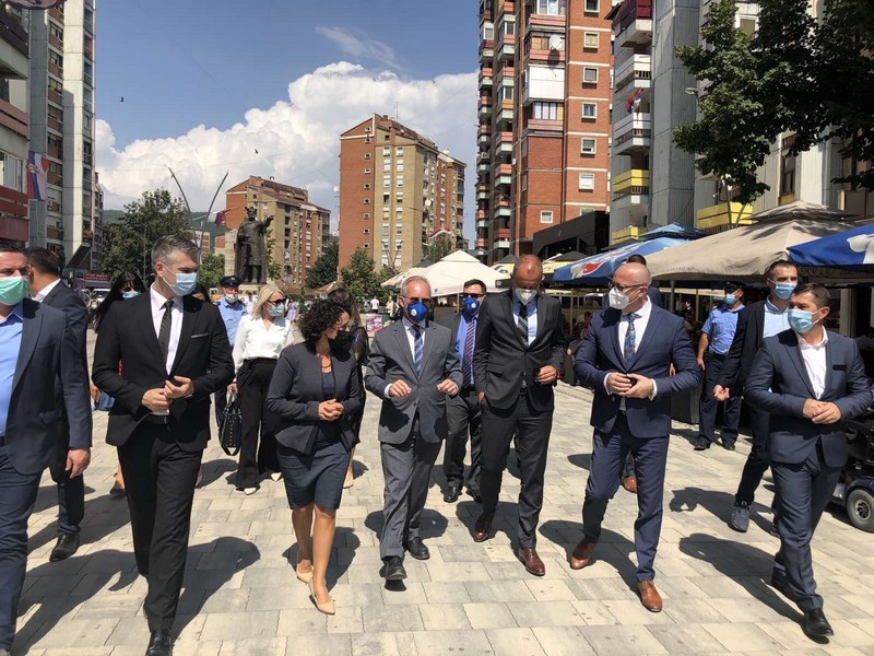 Rakić with the ambassadors visiting the Northern Municipalities ...